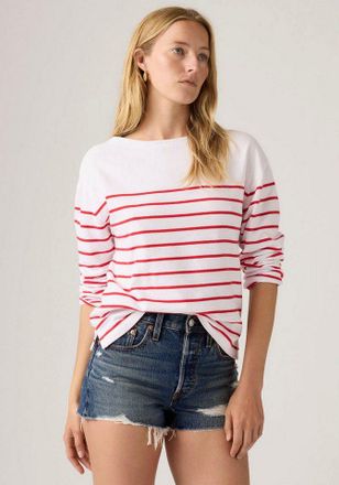 Levi's Langarmshirt MARIN STRIPE TOP Saum mit kurzen Seitenschlitzen