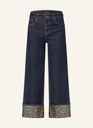 Miss Goodlife Miss Goodlife Jeans-Culotte Mit Schmucksteinen blau