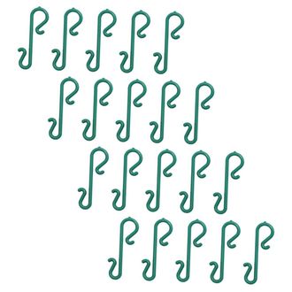 OSALADI 100st&uuml;cke Weihnachtshaken aus Kunststoff Girlandenhaken mit Schlichtem Design Haken f&uuml;r Weihnachtsdeko und Schmuck Langlebig und Sicher f&uuml;r Haushalt