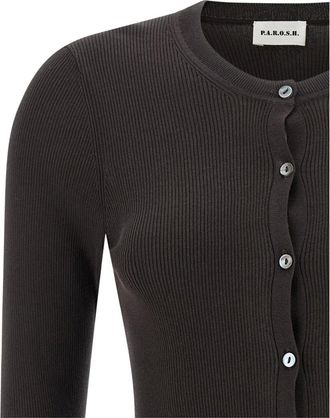 P.A.R.O.S.H. P.a.r.o.s.h., Femme, Pulls, Brun, Taille: 36 FR Tricots