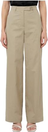 Liu Jo Femme, Pantalons, Beige, Taille: 40 FR Pantalon &agrave; jambes larges