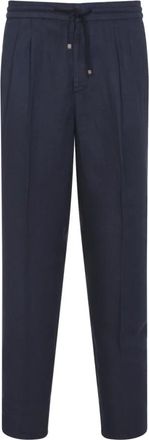 Brunello Cucinelli Homme, Pantalons, Bleu, Taille: 3XL Slim-fit Pantalons