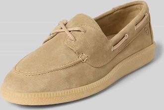 Tamaris Bootsschuhe aus Leder mit Gummisohle