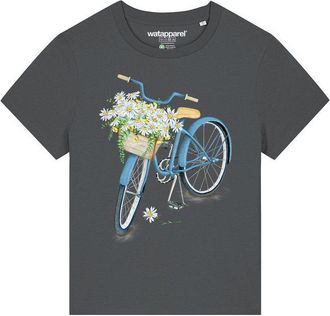 wat? Apparel T-Shirt Blaues Damenrad