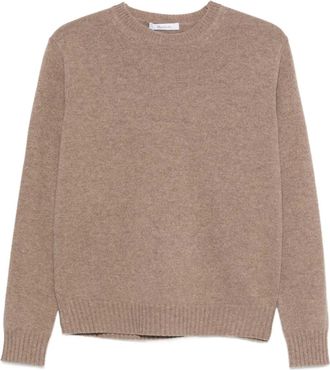 Max Mara pull en cachemire à col rond - Marron