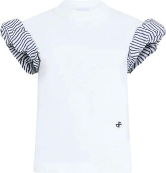 Patou Femme, Tops, Blanc, Taille: 40 FR T-shirt &agrave; manches en faille