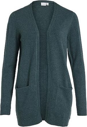 Vila Vila Viril Open L/S Knit Cardigan-Noos, Ponderosa Pine/d&eacute;tail : m&eacute;lange fonc&eacute;, XXL Femme