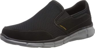 Skechers Equalizer Persistent Men Low-Top Sneakers, Black (Black/Grey), 13 UK (48.5 EU)