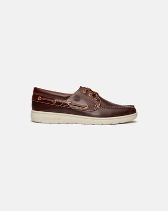 Timberland Portofino Pier Bootsschuh f&uuml;r Herren in Burgunderrot, Herren, Burgunderrot, Gr&ouml;&szlig;e