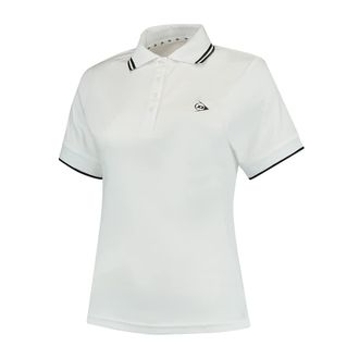 Dunlop Damen Sport Tennis Polo Shirt - Club Line, Wei&szlig;