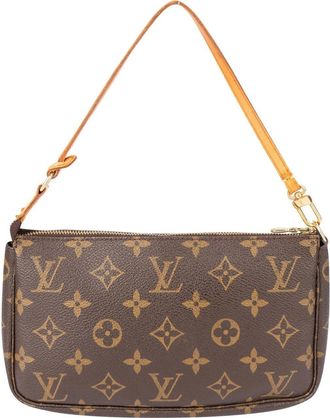 Louis Vuitton Crossbody Bags - Louis Vuitton Canvas Monogram Pochette Accessoire - Gr. unisize - in Braun - f&uuml;r Damen
