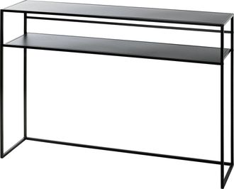 Loftscape home24 Konsolentisch Deben 112 x 81 x 28cm Schwarz