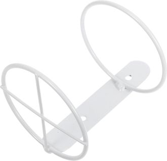 SOLUSTRE Wand Weinregal Metall Flaschenhalter Für Küche Esszimmer Wandmontage Platzsparendes Wandflaschenregal Mit Schrauben Weiß Einzelne Flaschenpräsentation