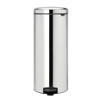 Brabantia Poubelle &agrave; p&eacute;dale - 30 l - Acier Brillant