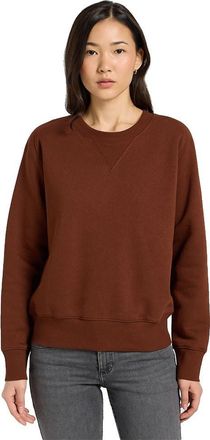 Lee Womens Raglan Crew SWS Sweatshirt, Luxe Brown, S