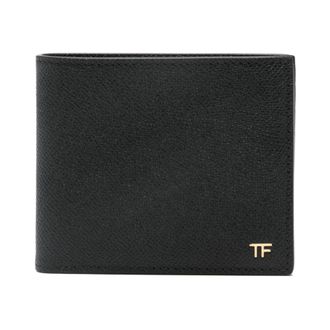 Tom Ford Logo-Plakette Bi-Fold Geldb&ouml;rse - - Accessories - Herren - Schwarzk - ONE SIZE