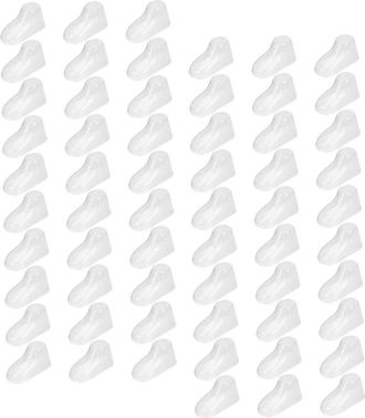 Lurrose 60 St&uuml;ck Transparente Fu&szlig;modelle aus Stabilem PVC Junge M&auml;dchen Schuh Sockendisplay Formstabile Schuhhalter f&uuml;r Babysocken und Schuhe f&uuml;r Ladendekorat
