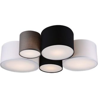 Trio Plafonnier tissu multicolore 5xe27 max42w hotel 12841763 12841763 12841763
