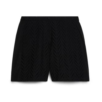 Fiorella Rubino Shorts aus perforierter Baumwoll-Lochstickerei - - Shorts - Damen - Schwarzk - L
