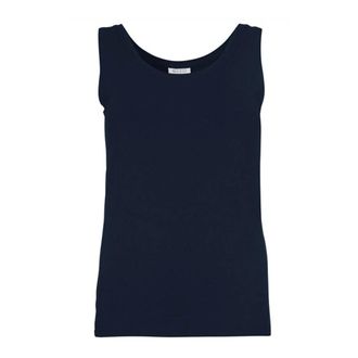 Masai Haut de Base Marine avec Bretelles larges - Femme - Tops - Bleu - Taille: 42 FR