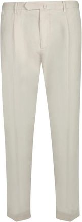 Dell'Oglio Homme, Pantalons, Blanc, Taille: L Pantalon Droit Scilla