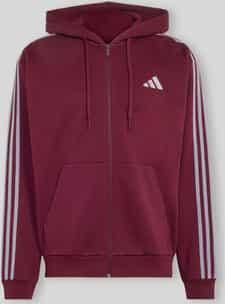 adidas Regular Fit Kapuzenjacke mit 3-Streifen-Design