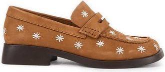 Camper Mocassins Dana &agrave; fleurs en cuir