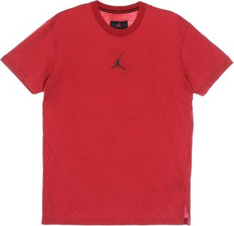 Nike Jordan Kurz&auml;rmeliges T-Shirt mit Rundhalsausschnitt und Seitenschlitzen - - Sport - Herren - Rot - S