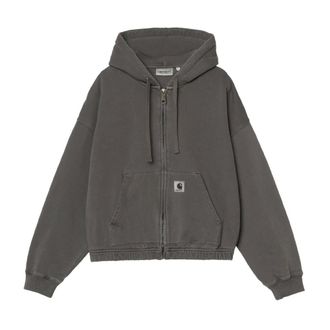 Carhartt Work in Progress Femme, Sweatshirts et sweats &agrave; capuche, Noir, Taille: 36 FR Veste zipp&eacute;e &agrave; capuche Hoggard W