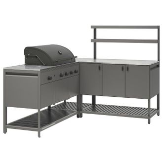 IKEA B&Aring;TSK&Auml;R Au&szlig;enk&uuml;che mit Gasgrill