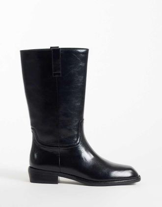 Steve Madden Primo bottines basses en cuir noir