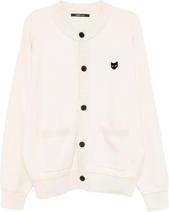 Songzio cardigan à logo - Tons neutres