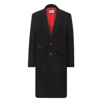 Philipp Plein Homme, Manteaux, Noir, Taille: S Coat Long
