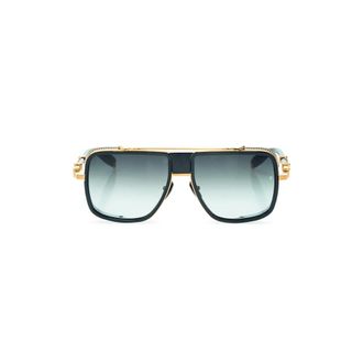 Balmain Sonnenbrille mit Logo - - Accessories - Herren - Gelb - ONE SIZE