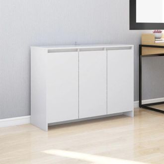 vidaXL Buffet Blanc 102x33x75 cm Agglom&eacute;r&eacute;