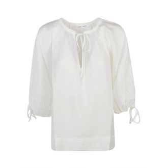 Sams&oslash;e & Sams&oslash;e Femme, Blouses et Chemises, Blanc, Taille: 38 FR Samateran SS Blouse