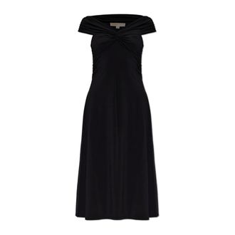 Michael Kors Femme, Robes, Noir, Taille: 38 FR La Robe Fronc&eacute;e