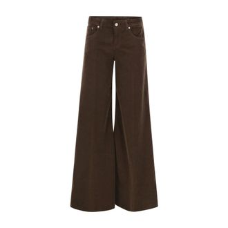 Dondup Marlen Wide-Leg Pantalons - Femme - Jeans - Brun - Taille: W28