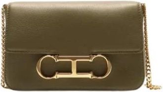 Carolina Herrera Femme, Sacs, Vert, Taille: ONE Size Initials Insignia Crossbody Bag