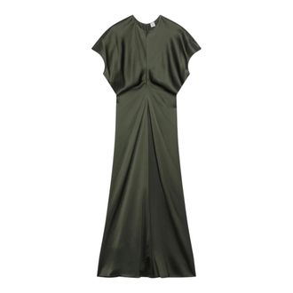 Toteme Slouch Waist Dress - - Dresses - Damen - Gr&uuml;n - XS