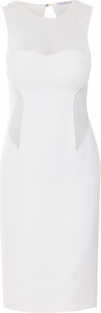 Patrizia Pepe Robe Au Genou - Blanc