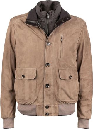 Moorer veste boutonnée à poches à rabat - Tons neutres