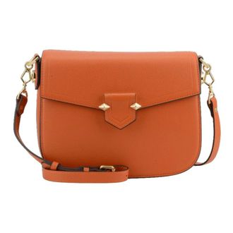 Pourchet Femme, Sacs, Orange, Taille: ONE Size Grand Sac Trotteur En Cuir Sèvres