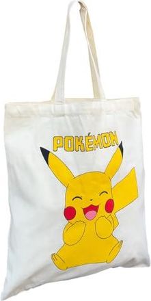 Cartoon Sac en toile, sac fourre-tout, sac cabas en tissu, réutilisable, multifonction, Pikachu, 39 EU