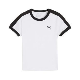 Puma Puma, Femme, Tops, Blanc, Taille: 38 FR T7 Slim Tee