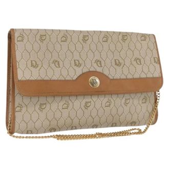 Dior Pre-owned Vintage Clutch Schultertasche - - Pre-owned - Damen - Beige - ONE SIZE