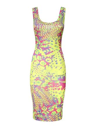 Versace Jeans Couture Robe Au Genou - Multicolore