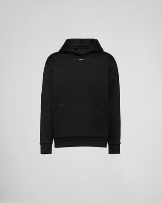 Prada Kapuzenpullover aus technischer Baumwolle