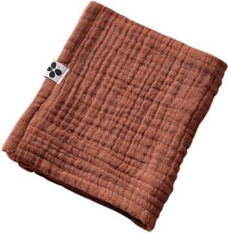 Altobuy OUREA - Serviette Invit&eacute; 30x50cm Gaze de Coton Terracotta