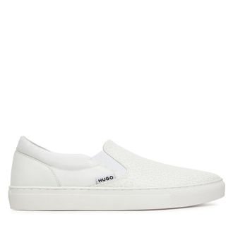HUGO BOSS Sneakers aus Stoff HUGO Morrie_Slon_rnmono 50541694 Weiß